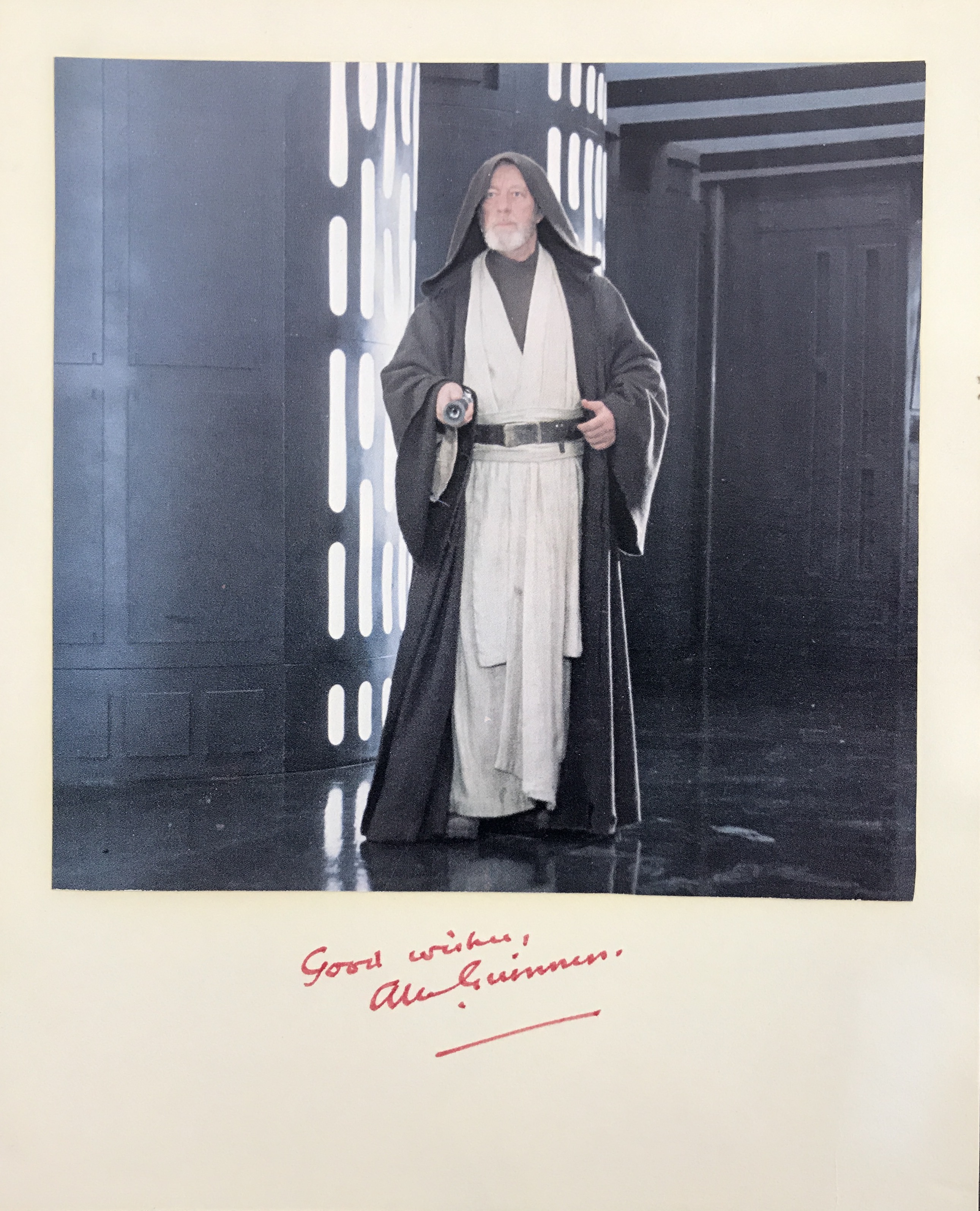 Lot Detail Star Wars Alec Guinness Signed 8 X 10 Color Photograph