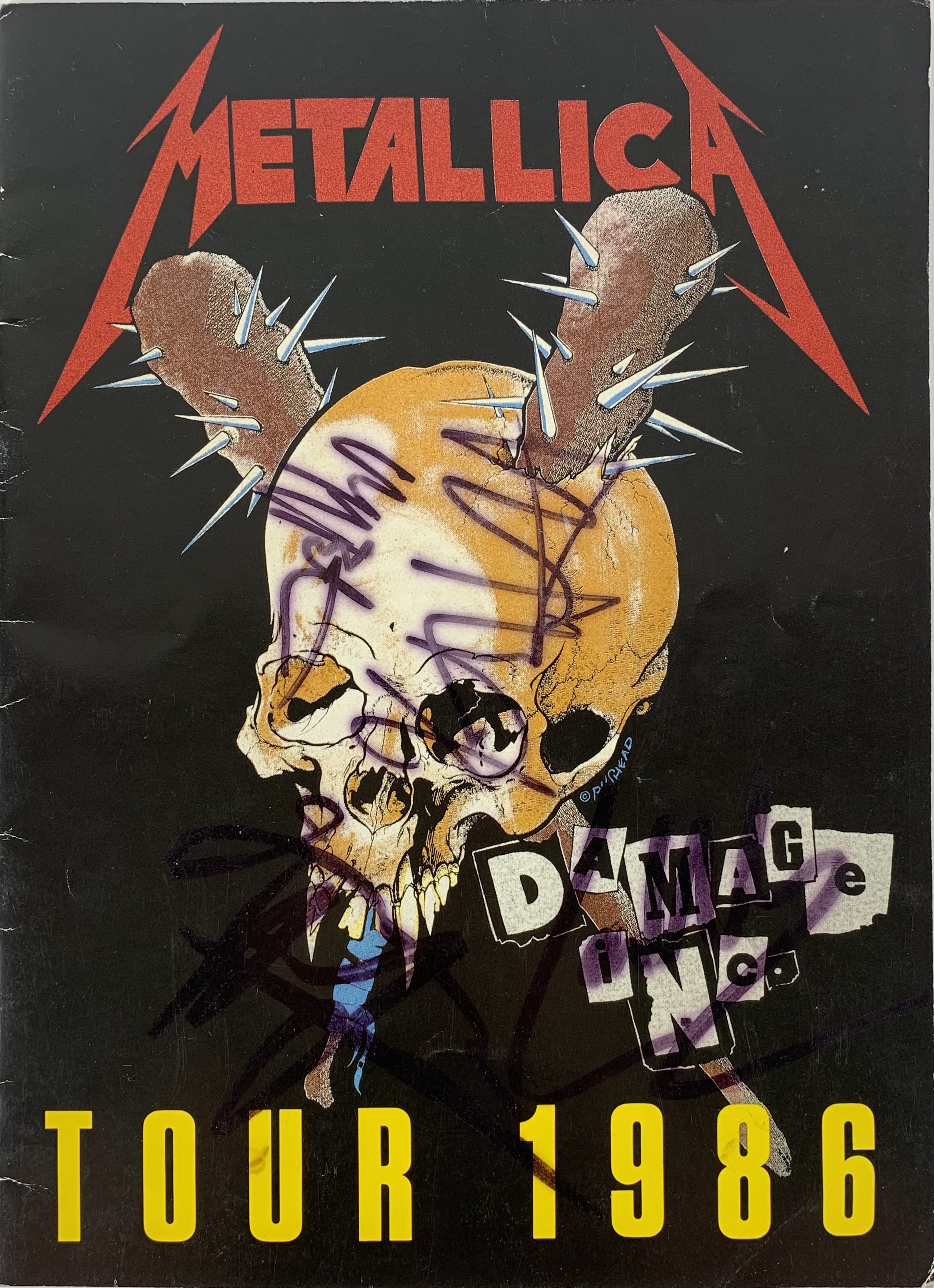Lot Detail - Metallica Group Signed Damage Inc 1986 Tour Program with ... Lot Detail - Metallica Group Signed Damage Inc 1986 Tour Program with ...