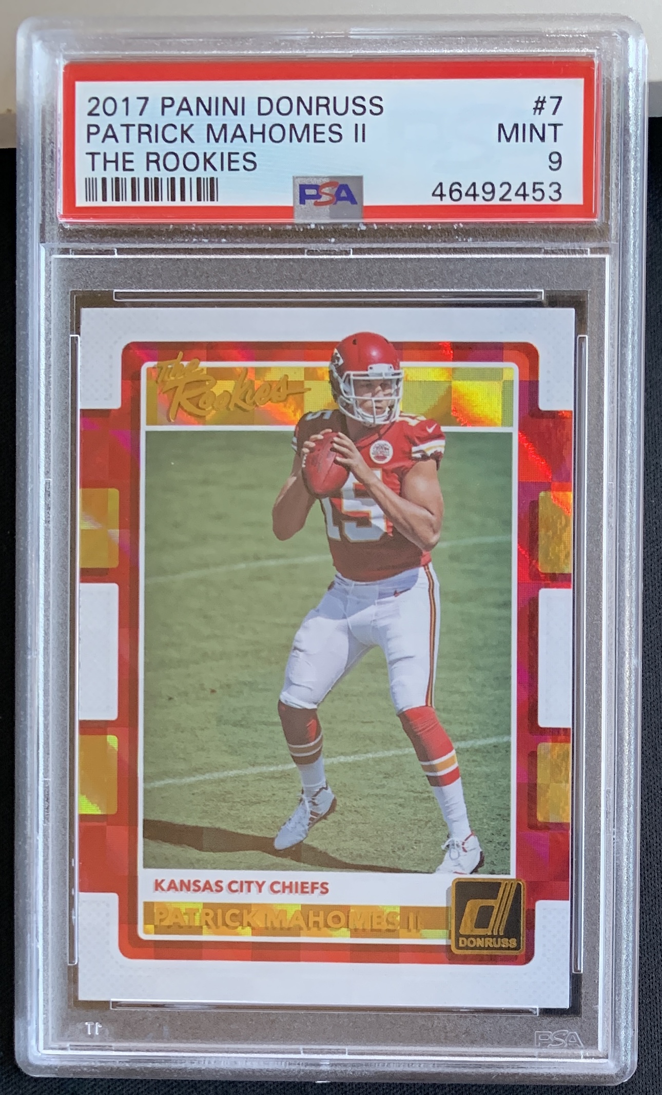 Lot Detail - 2017 Patrick Mahomes Panini Donruss The Rookies #7 - PSA ... Lot Detail - 2017 Patrick Mahomes Panini Donruss The Rookies #7 - PSA ...