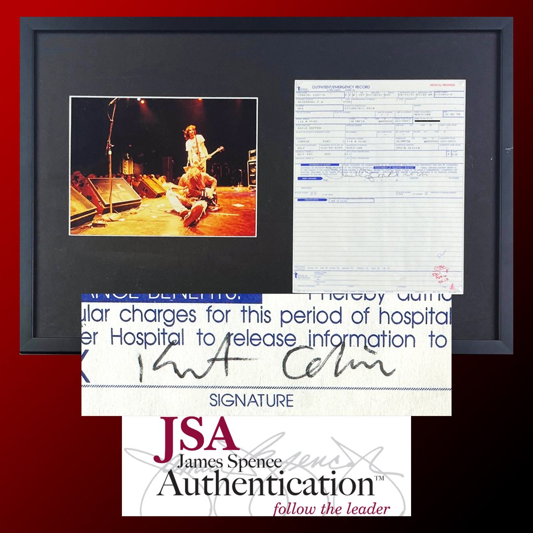 Lot Detail - Nirvana: Kurt Cobain Signed Medical Record from Trip to ER ... Lot Detail - Nirvana: Kurt Cobain Signed Medical Record from Trip to ER ...