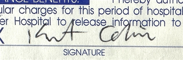 Lot Detail - Nirvana: Kurt Cobain Signed Medical Record from Trip to ER ... Lot Detail - Nirvana: Kurt Cobain Signed Medical Record from Trip to ER ...